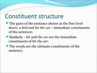 Uvod u morfosintaksu, lecture 02, 12 13 | PPT