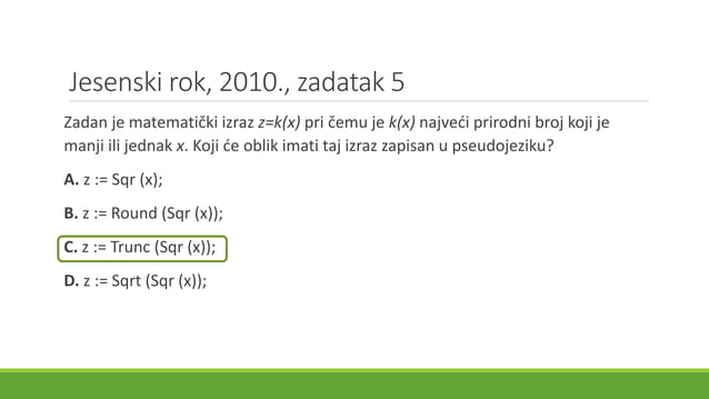 Uvod u programiranje | PPTX