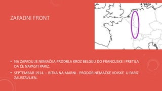 Uvod u prvi svetski rat | PPTX