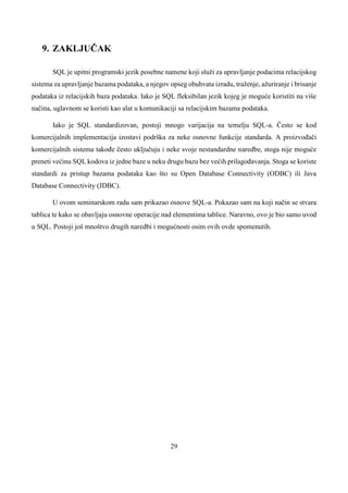 Uvod u sql | PDF