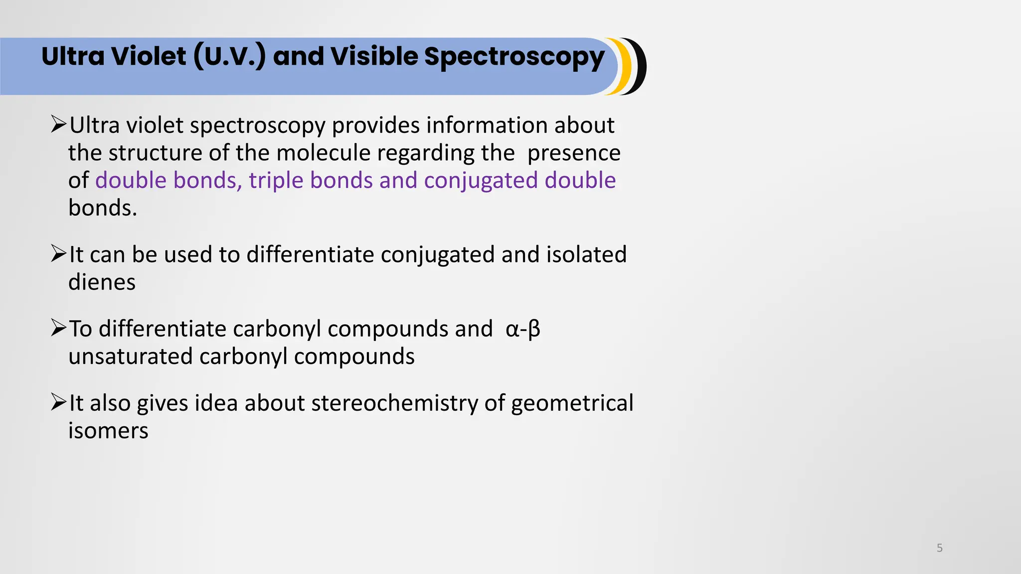 Ultraviolet visible spectroscopy ppt prepare by mansi mam | PDF