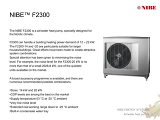 Nibe F2300 and F2026 Air/ Water Heat Pump Range | PPT | Home Appliances ...