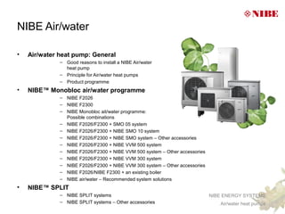 Nibe F2300 and F2026 Air/ Water Heat Pump Range | PPT