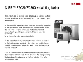 Nibe F2300 and F2026 Air/ Water Heat Pump Range | PPT