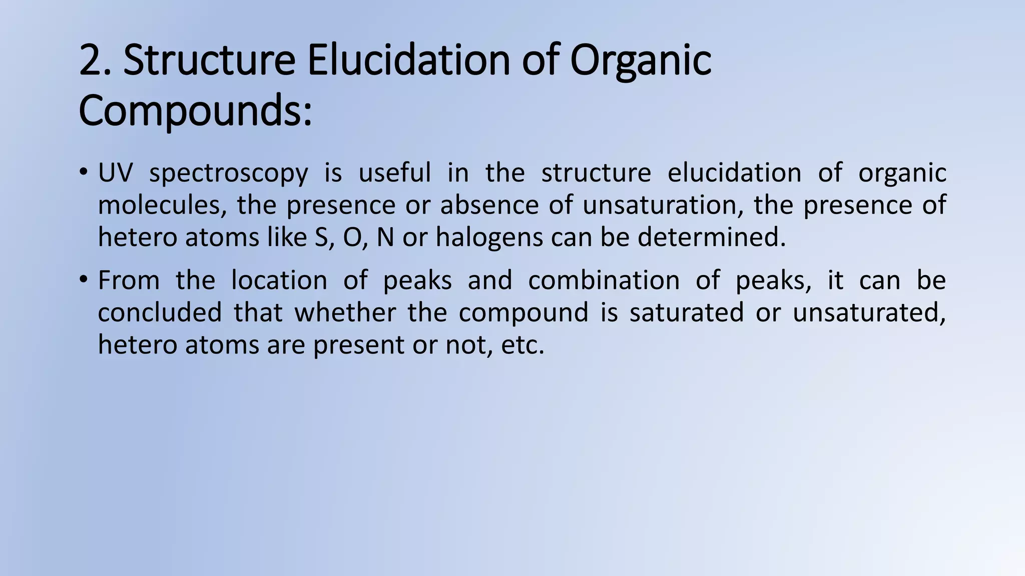 Applications of UV-Visible Spectroscopy ppt | PPTX