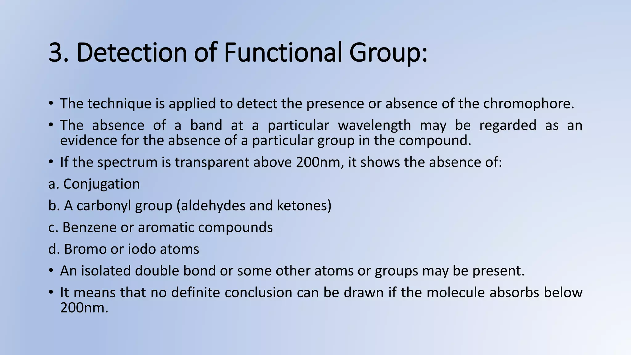Applications of UV-Visible Spectroscopy ppt | PPTX