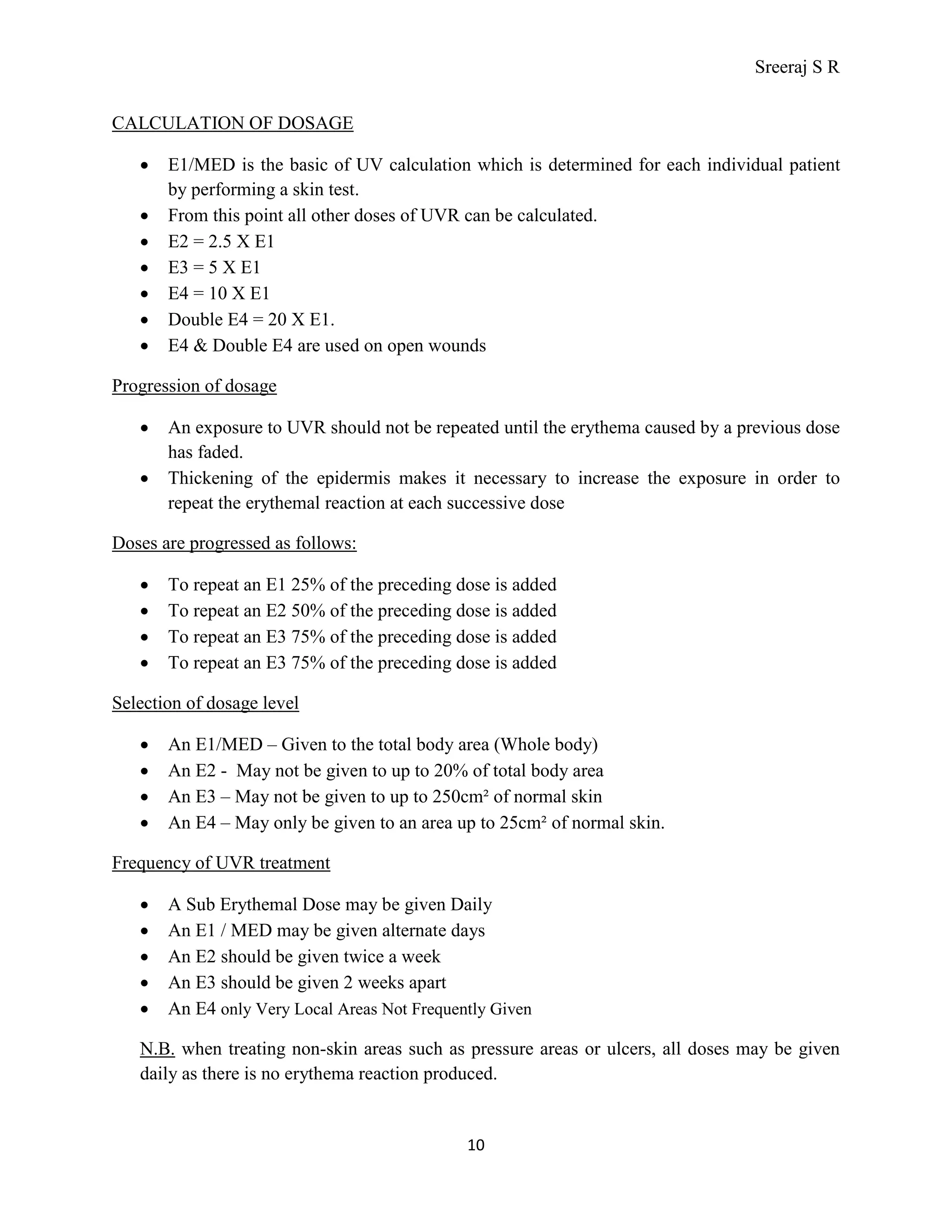 ULTRAVIOLET RADIATION THERAPY (UVR) | PDF
