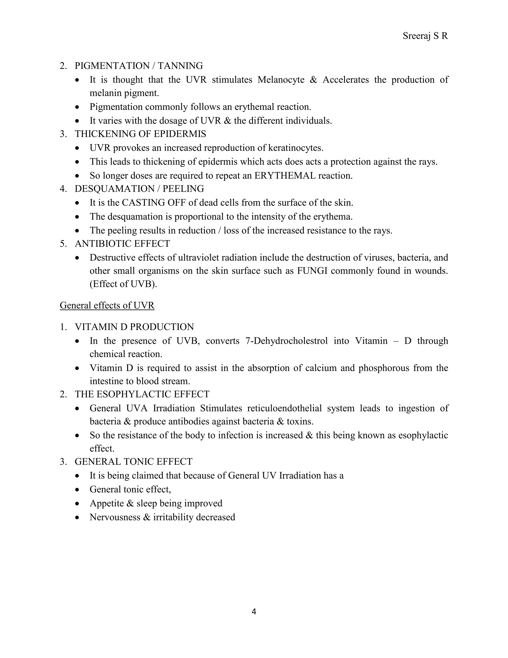 ULTRAVIOLET RADIATION THERAPY (UVR) | PDF
