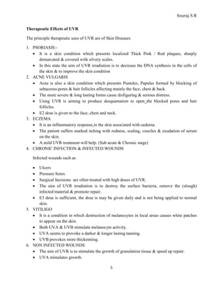 ULTRAVIOLET RADIATION THERAPY (UVR) | PDF