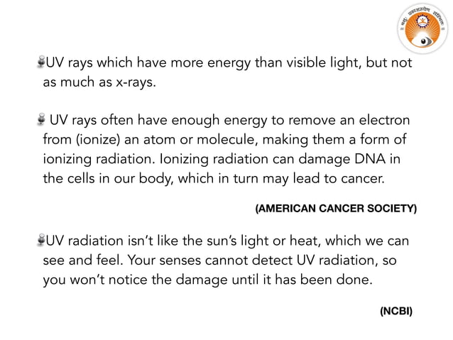 UV radiation effects on eyes | PPT