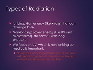 types of radiation in health scale .pptx