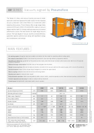 UV Series Catalogue - General Metric 50 Hz | PDF
