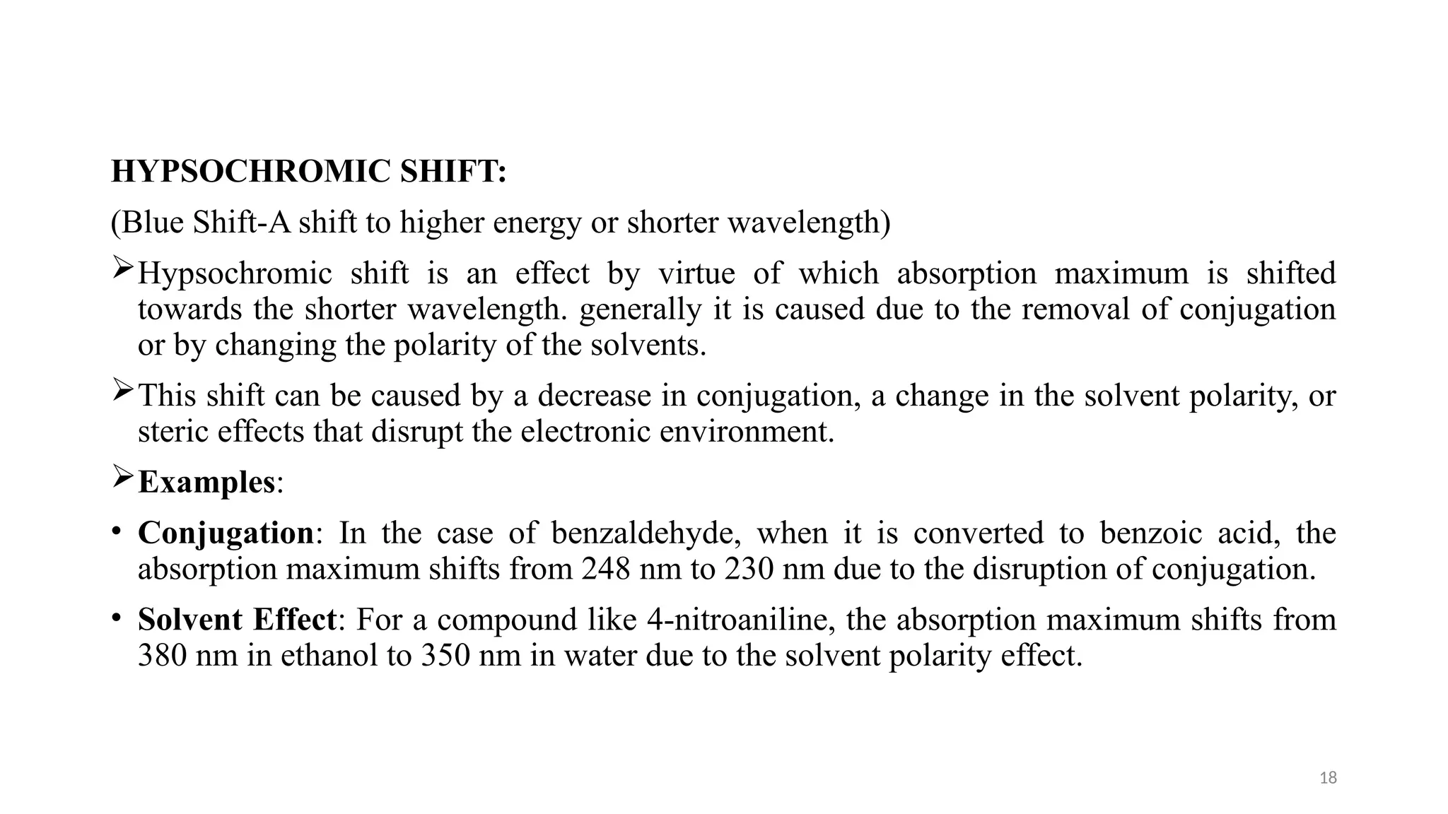 UV- Visible Spectrophotometry: Introduction, Spectral Shifts ...