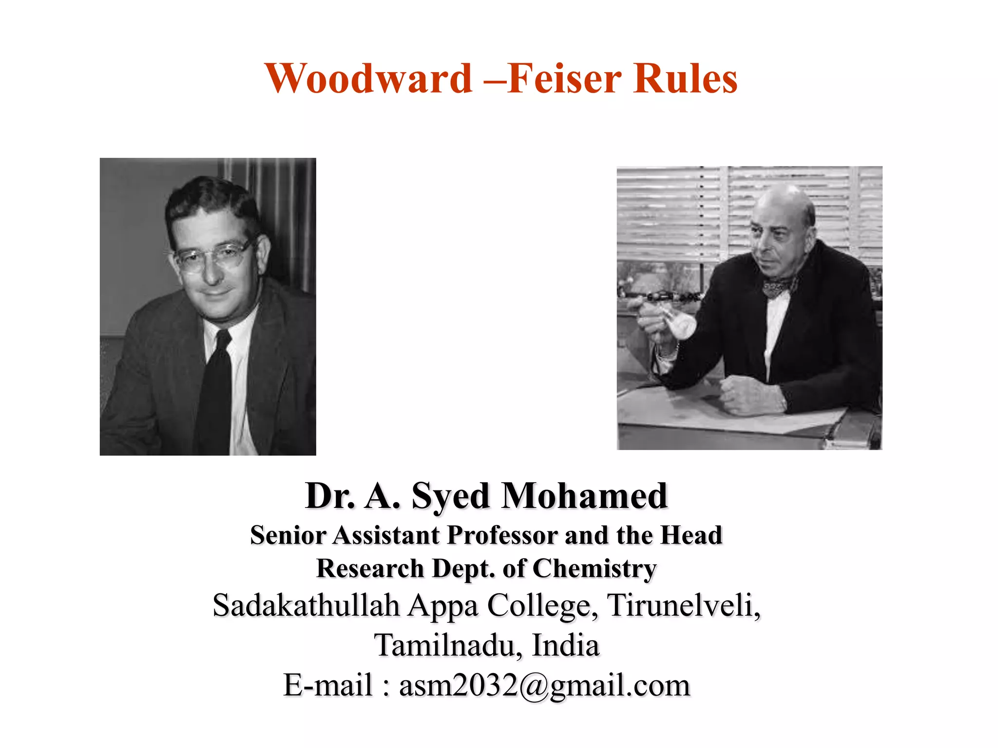 UV Spectroscopy - Woodward - Feiser Rules | PPT