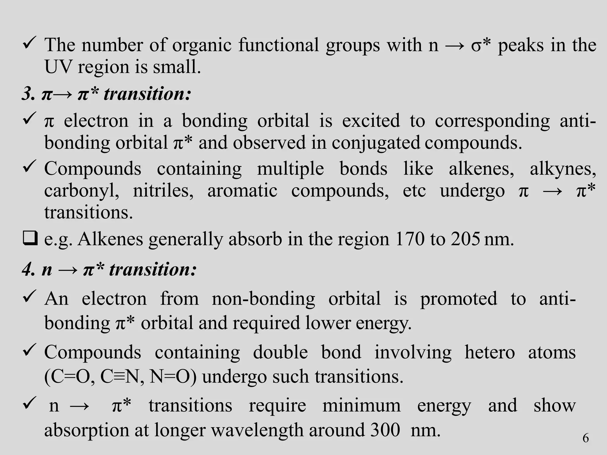 UV spectroscopy, Electronic transitions, law of UV, Deviations of UV ...