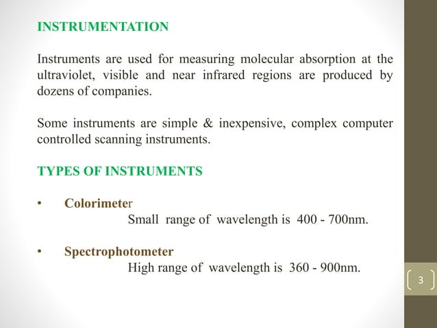 Uv spectroscopy instrumentation, by dr. umesh kumar sharma & amp; shyma ...