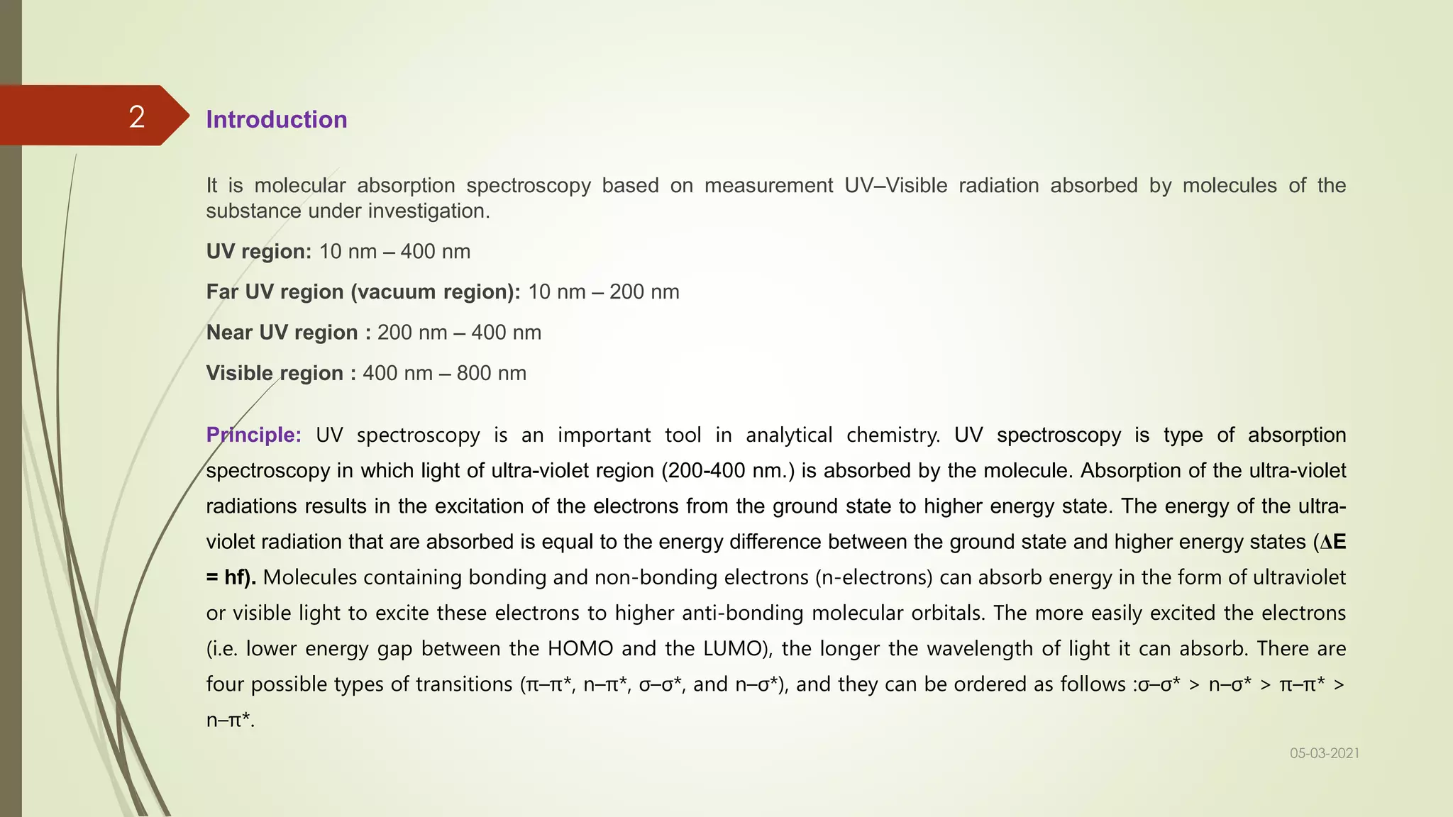UV-Visible Spectroscopy | PDF
