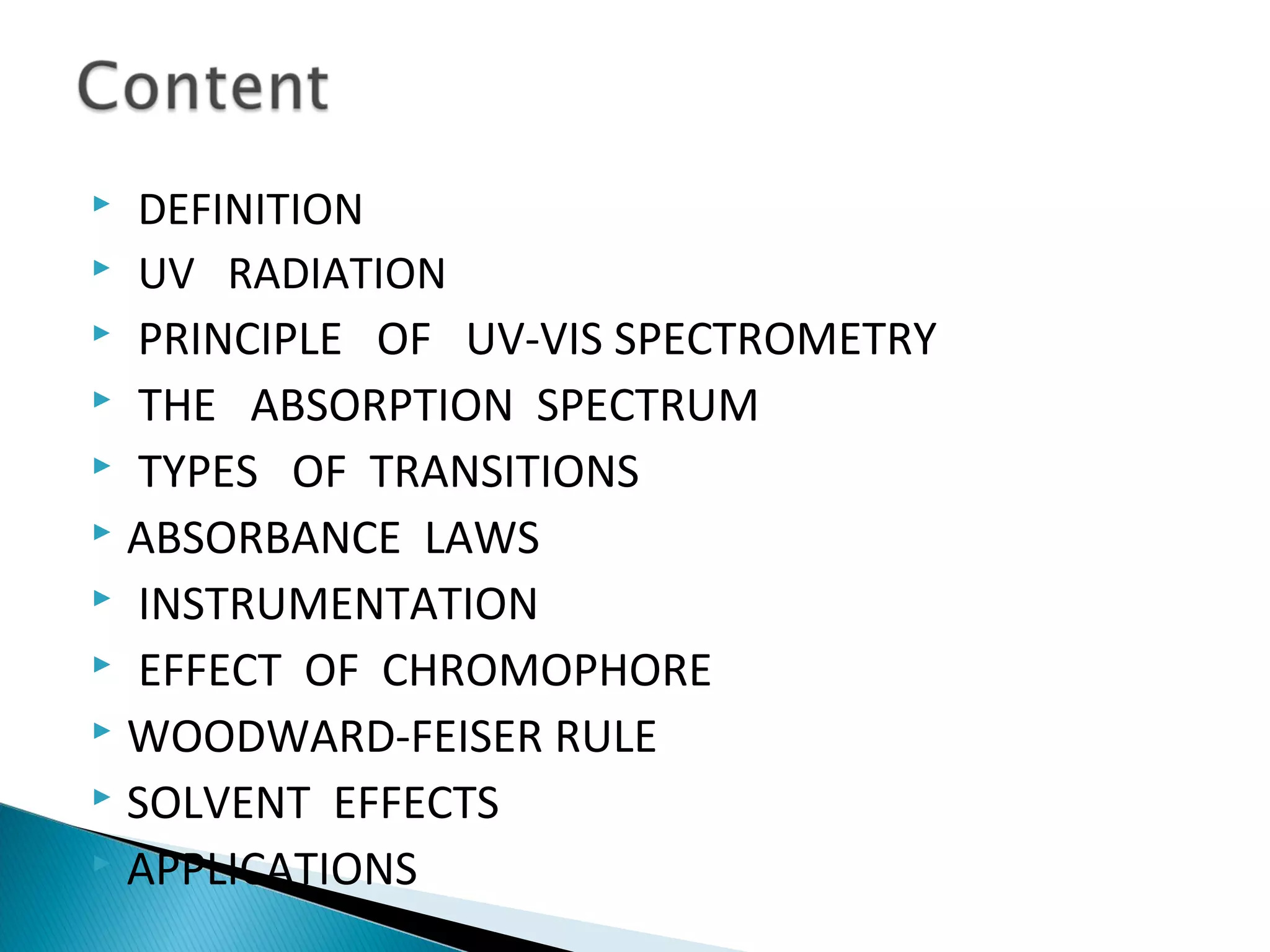Ultra violet (UV) spectroscopy, introduction,principle instrumentation ...