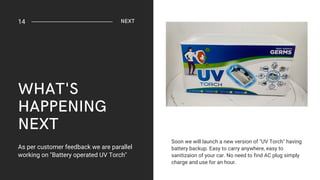 UV Torch prevention against Viruses, Bacteria and germs | PPT