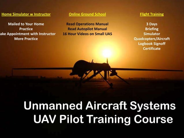 UAV Pilot Training | PPTX | Air Travel | Travel Type