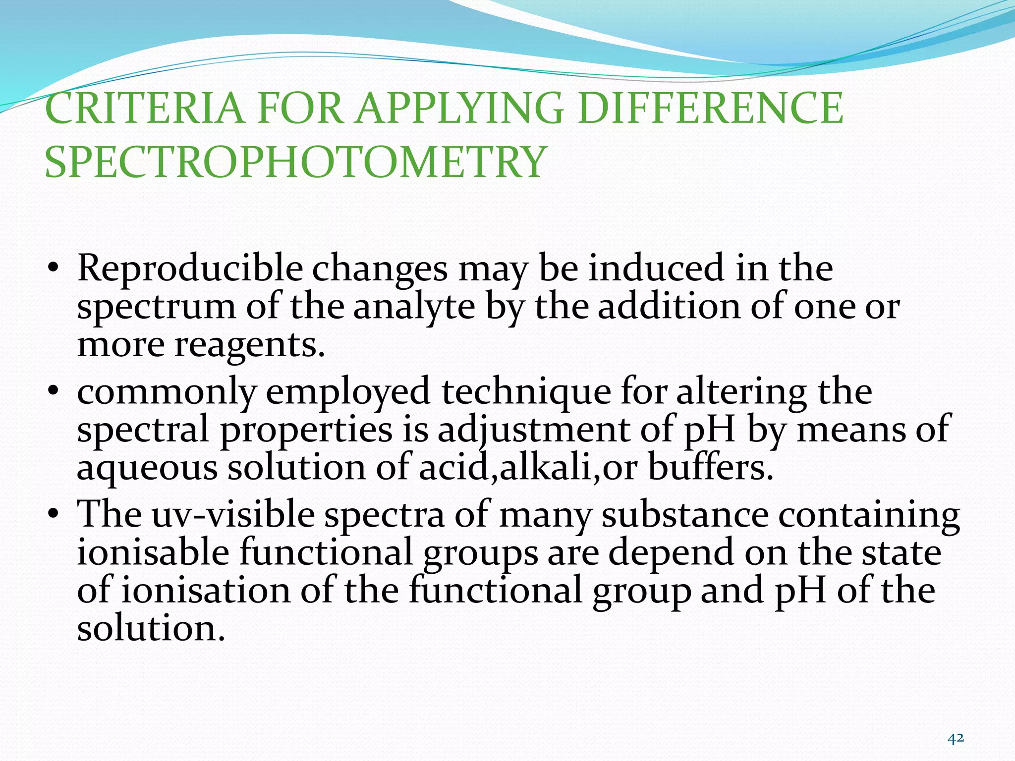 UV-Visible spectroscopy | PPTX