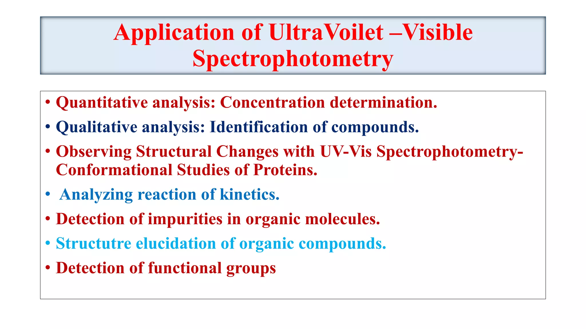 uv visible Spectrophotometry | PPT