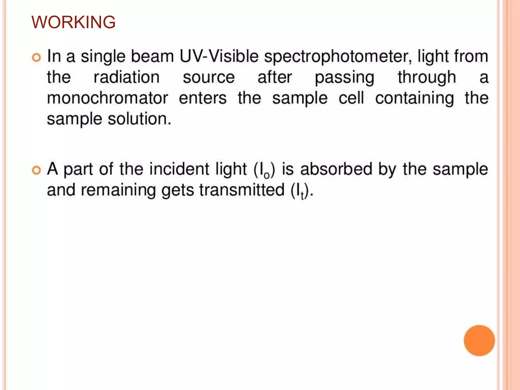 Uv visible instrument types | PPTX | Physics | Science