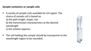 UV Visible Spectrometry | PPTX