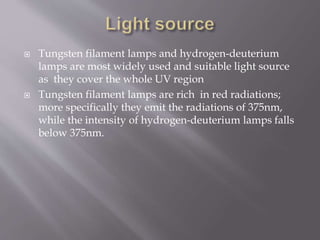 Uv visible spectroscopy | PPTX