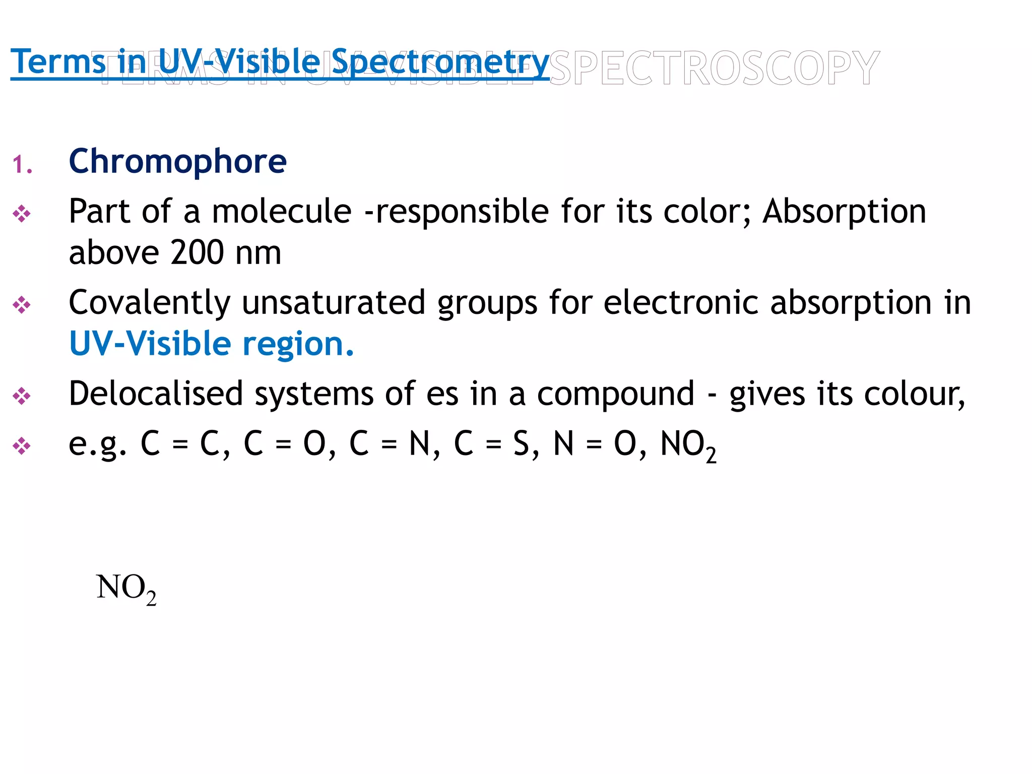 Uv visible spectroscopy | PPT