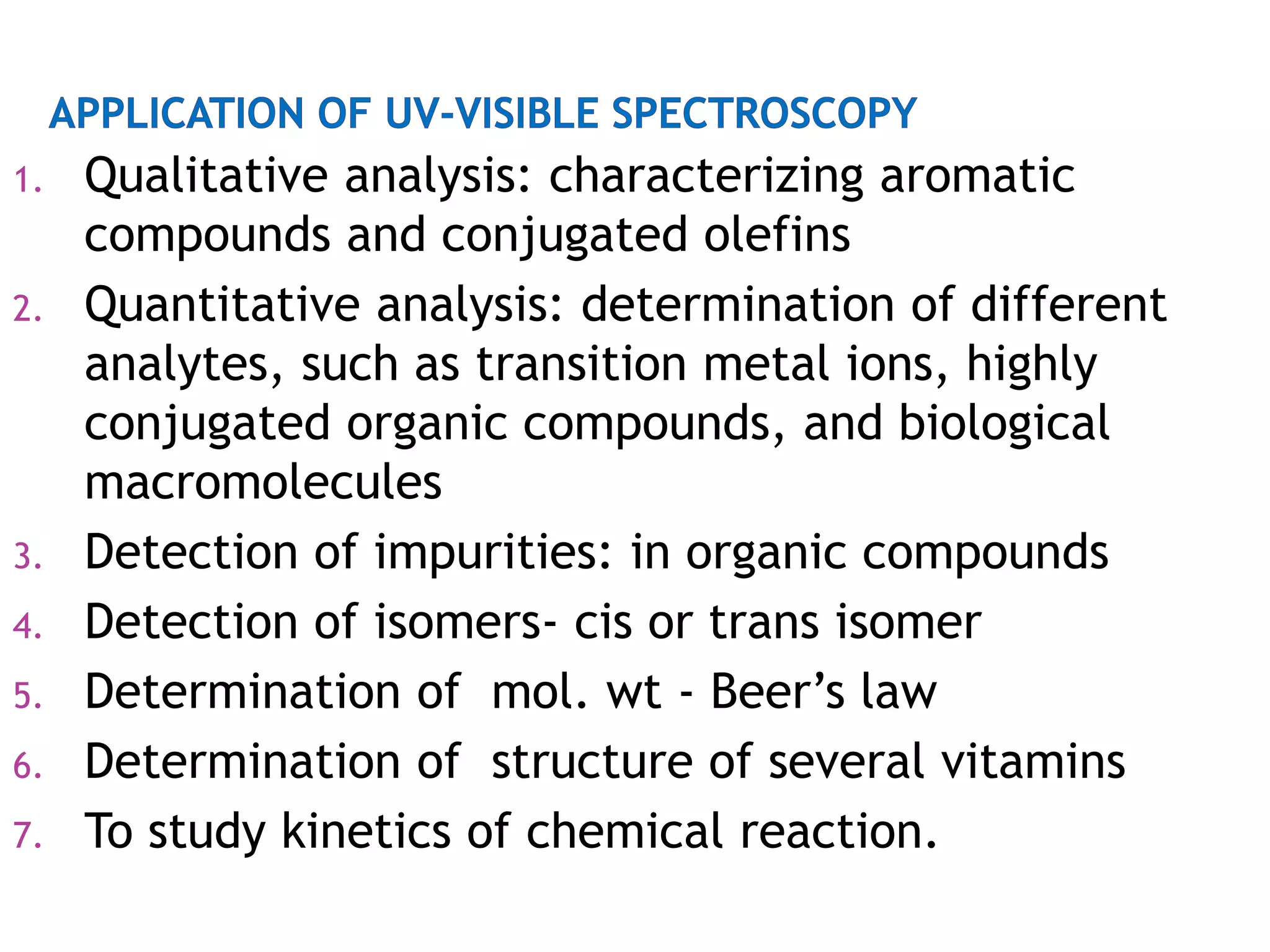Uv visible spectroscopy | PPT