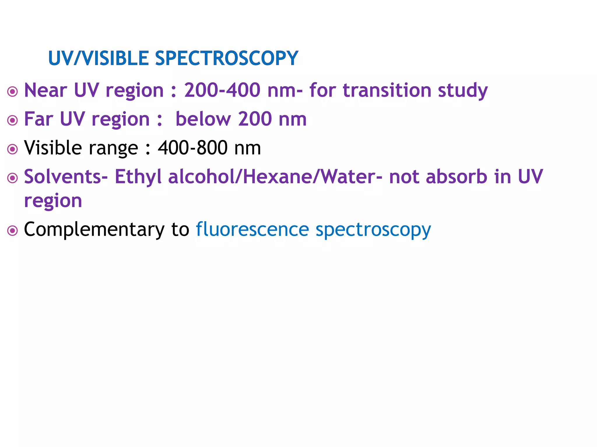 Uv visible spectroscopy | PPT