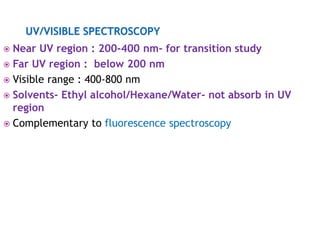 Uv visible spectroscopy | PPT