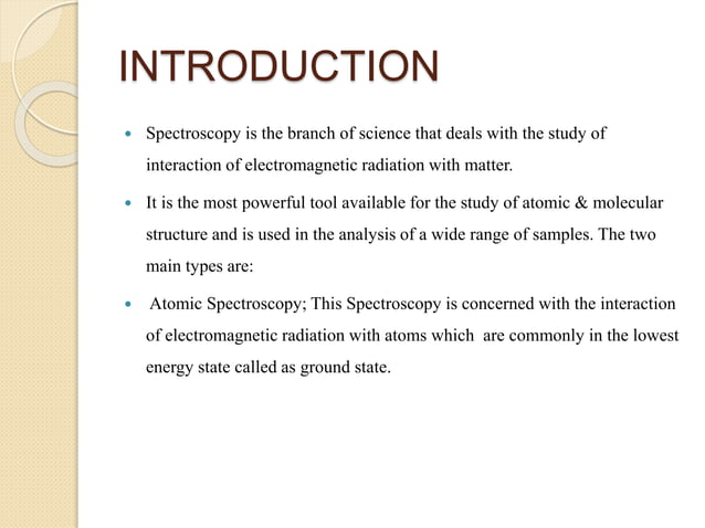 Uv Visible Spectroscopy Pptx