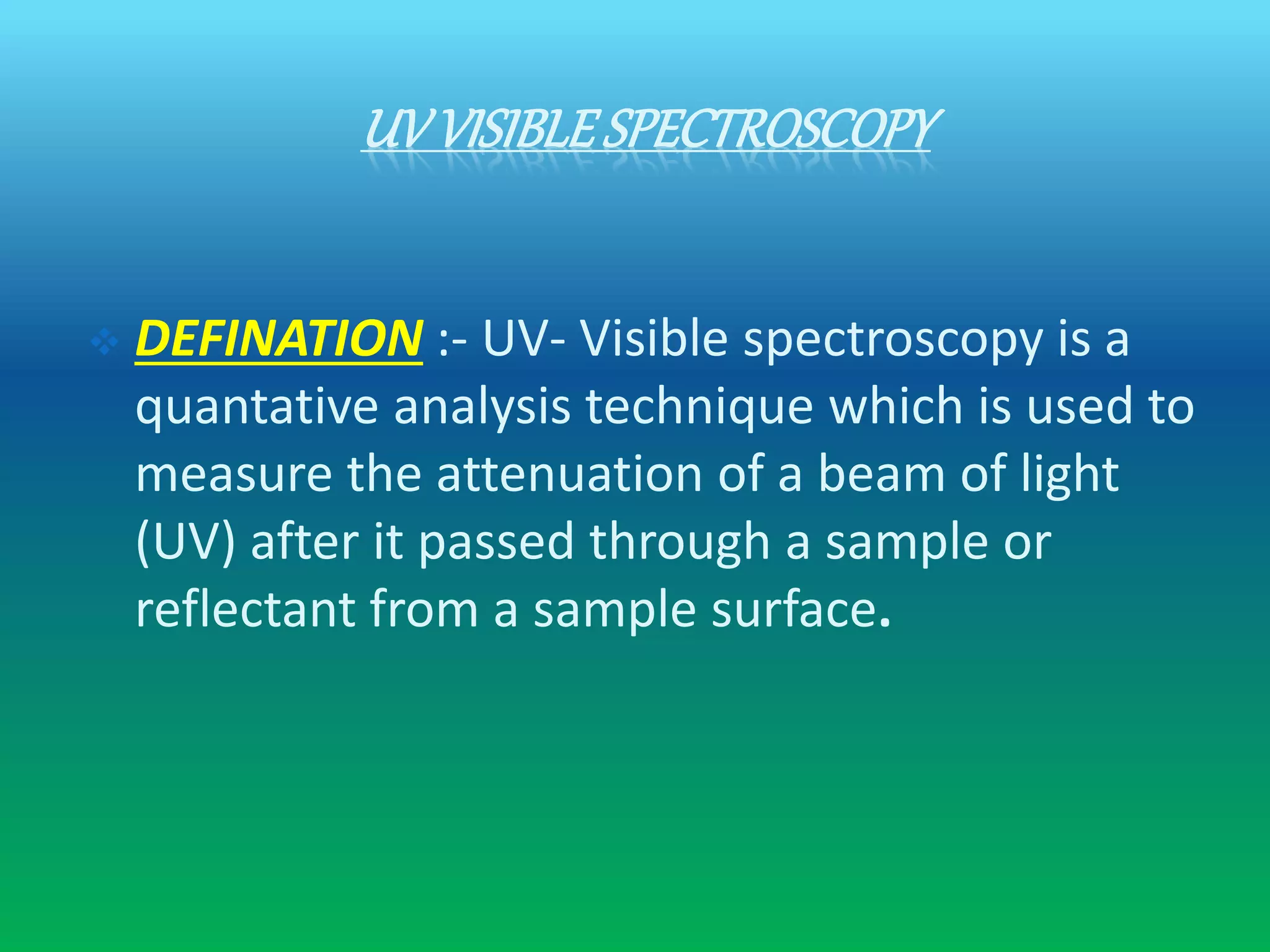 UV Visible spectroscopy.pptx