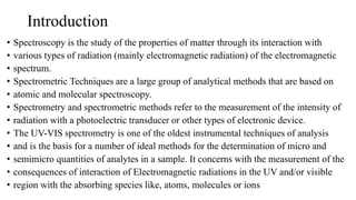 UV & VISIBLE SPECTROSCOPY ppt ...1.pptx