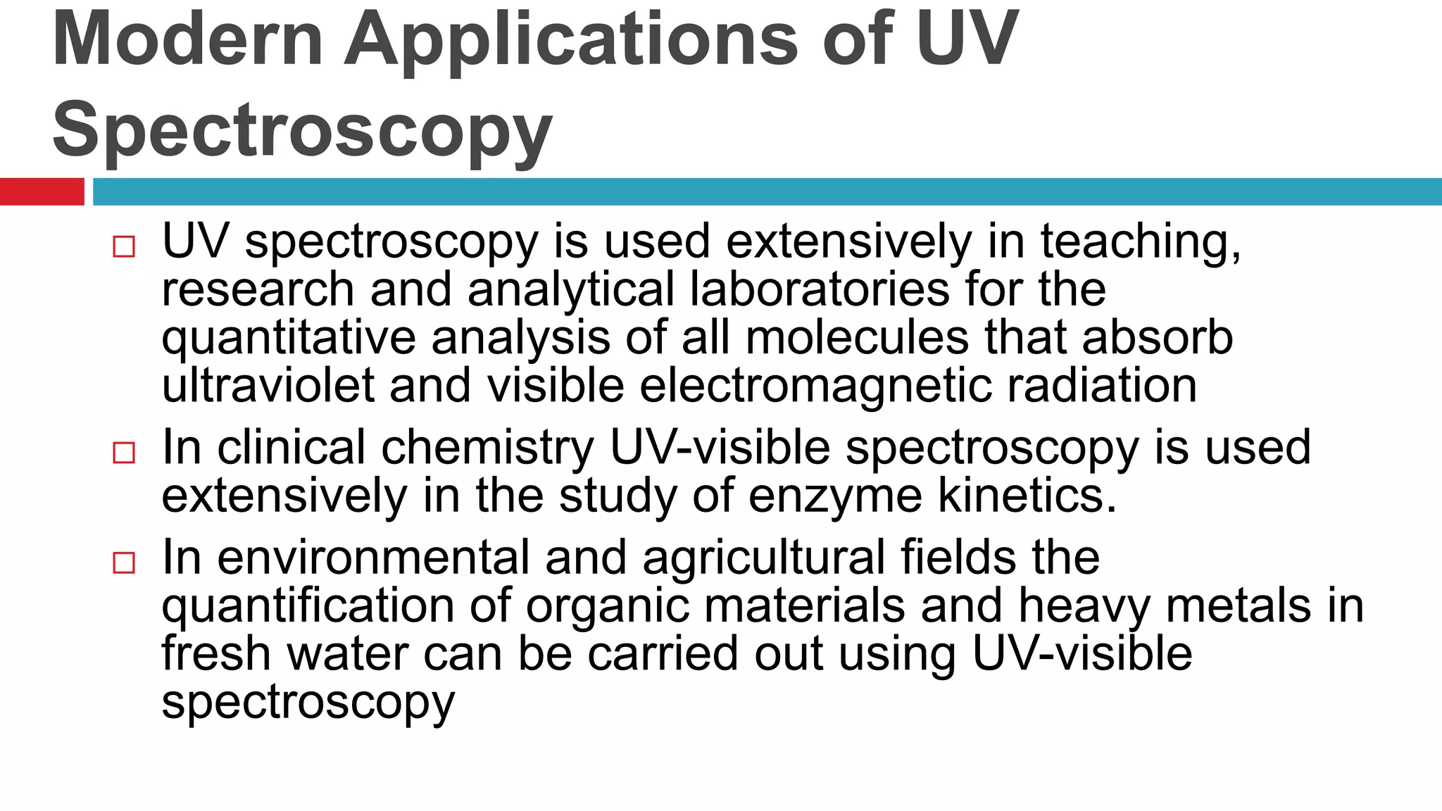 UV visible spectrometer | PPTX