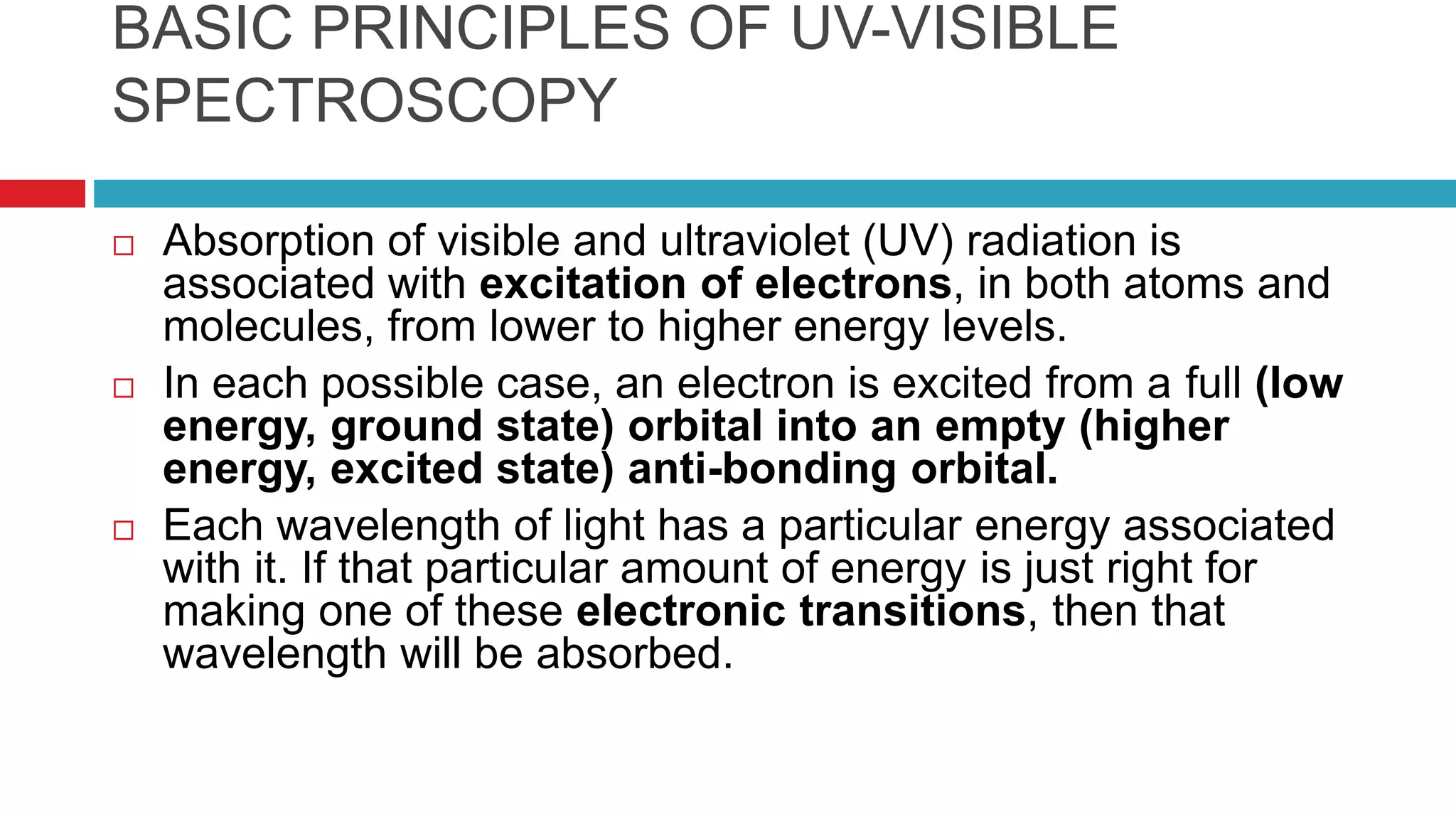 UV visible spectrometer | PPTX