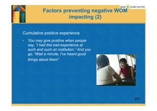 Positive and Negative Word of Mouth are not Necessarily Opposites | PDF ...