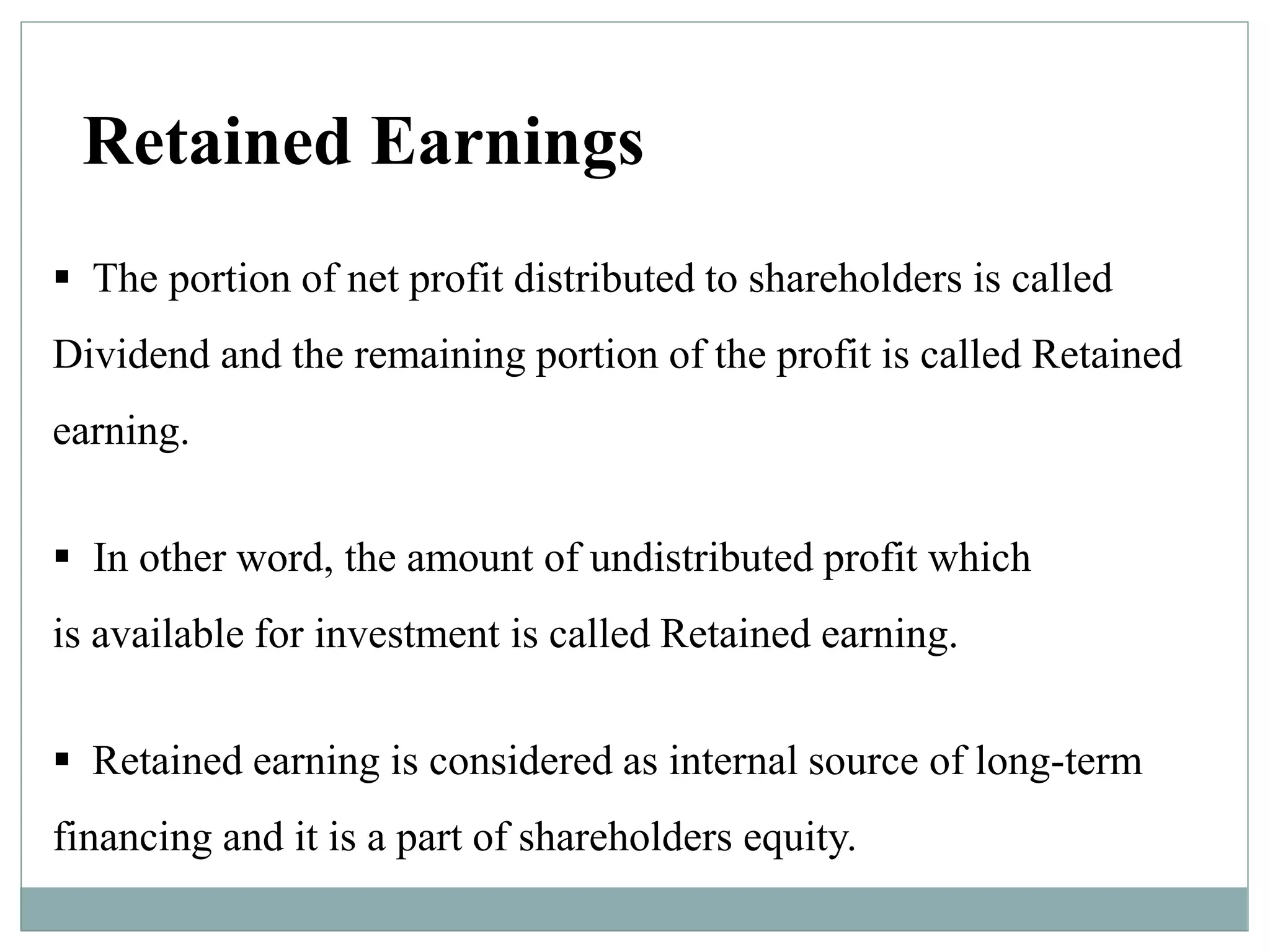 Cost of Retained Earnings | PPTX