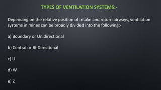 U, w and z ventilation system | PPTX