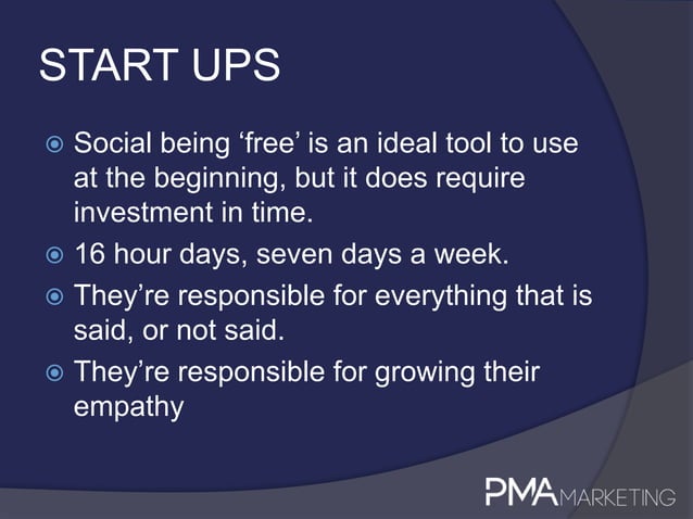 UWA presentation social media marketing | PPT