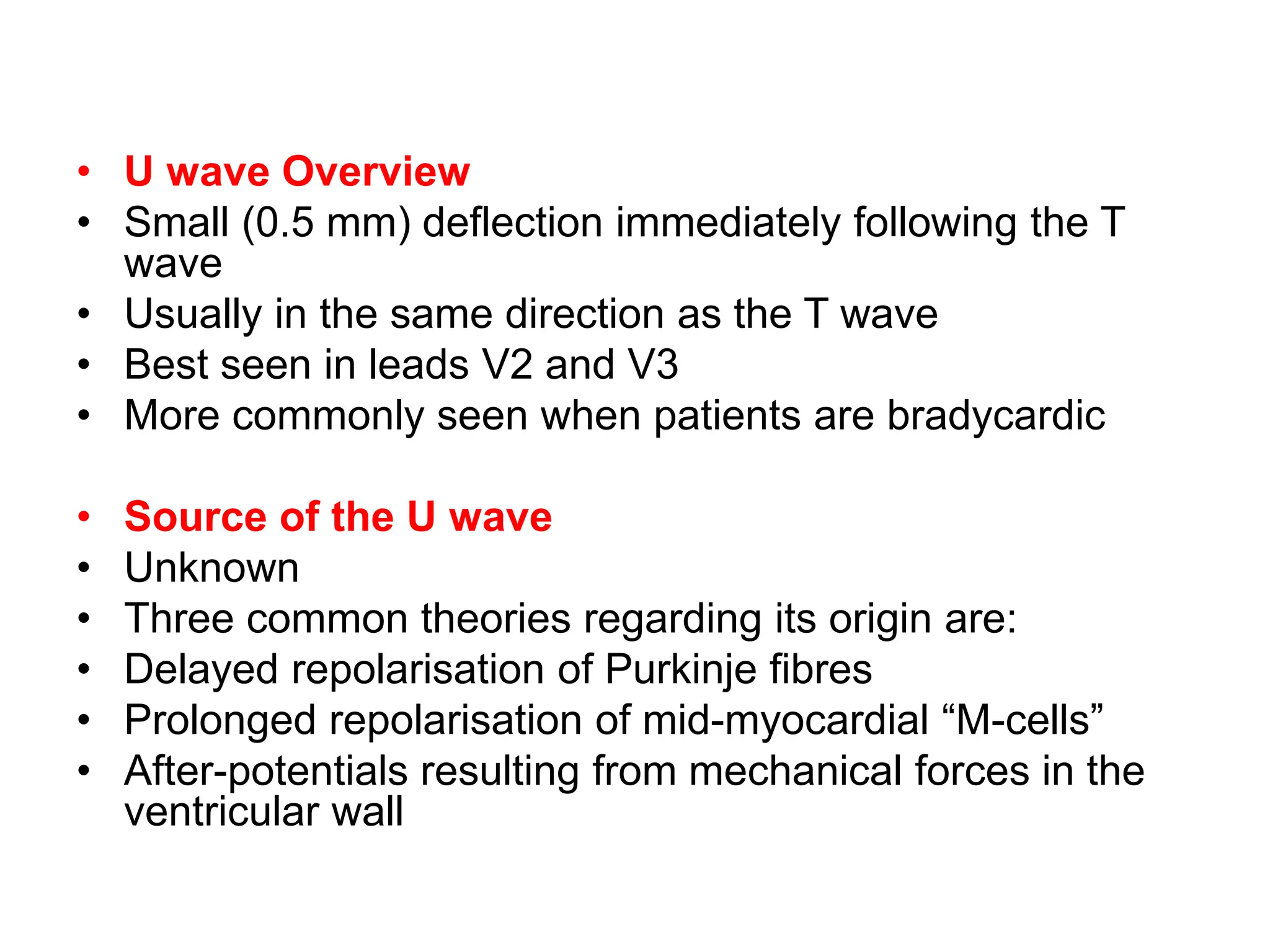 U WAVE IN ECG AND ITS ABNORMALITIES IN ECG | PPTX