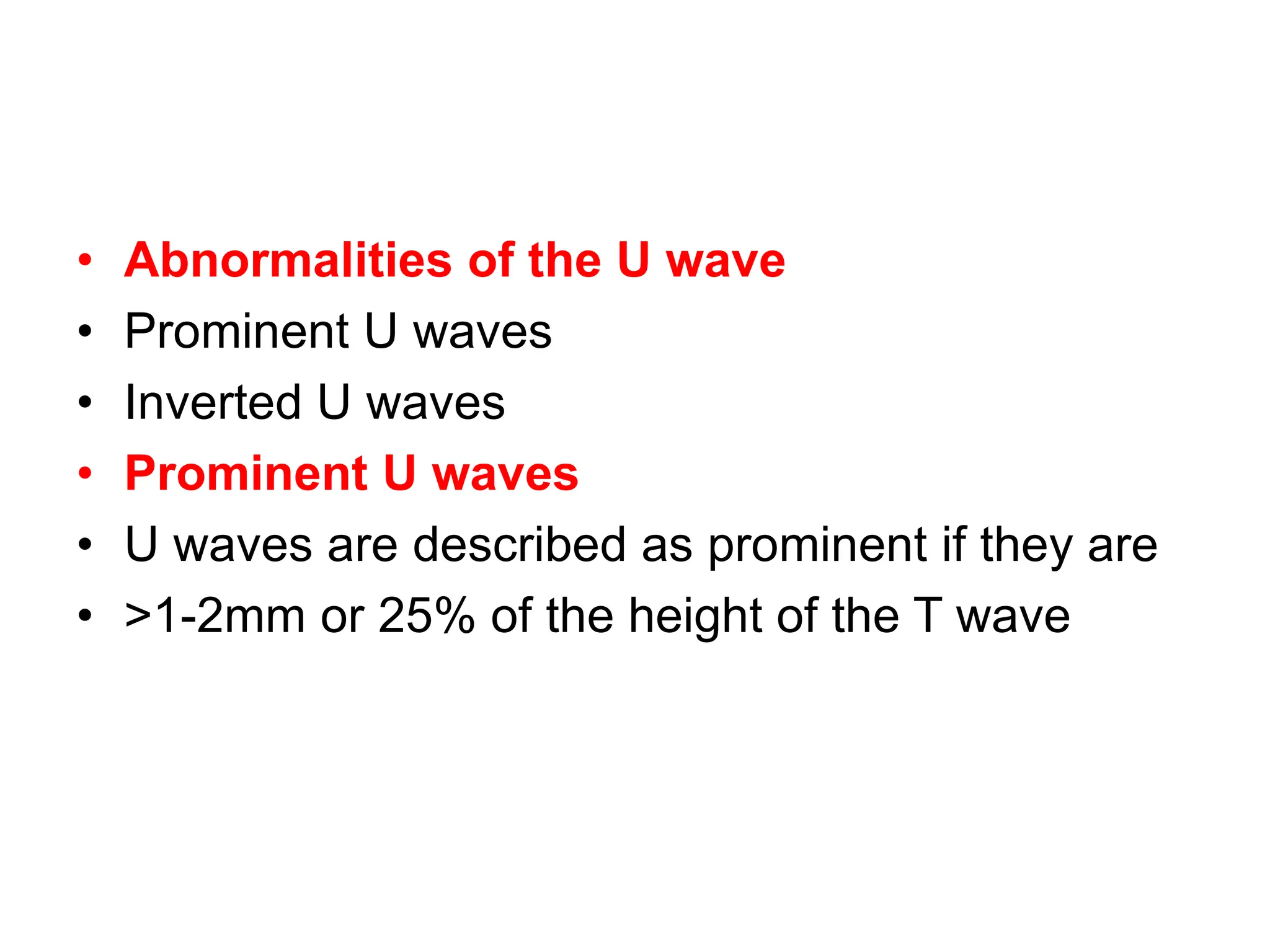 U WAVE IN ECG AND ITS ABNORMALITIES IN ECG | PPTX