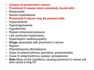 U WAVE IN ECG AND ITS ABNORMALITIES IN ECG | PPTX