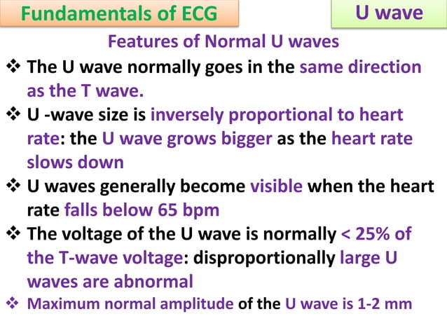 Approach to a patient with U wave in ECG | PPSX | Heart and ...