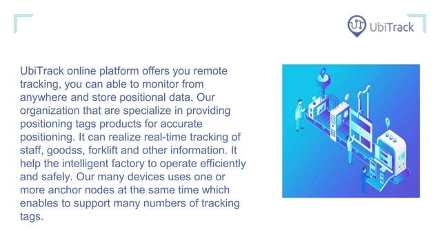 UWB Positioning System For Factory Solutions - UbiTrack.ppt