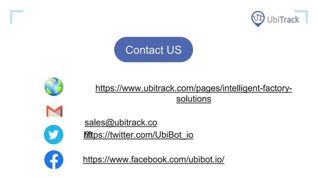 UWB Positioning System For Factory Solutions - UbiTrack.ppt