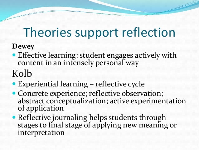 Cultivating Reflection