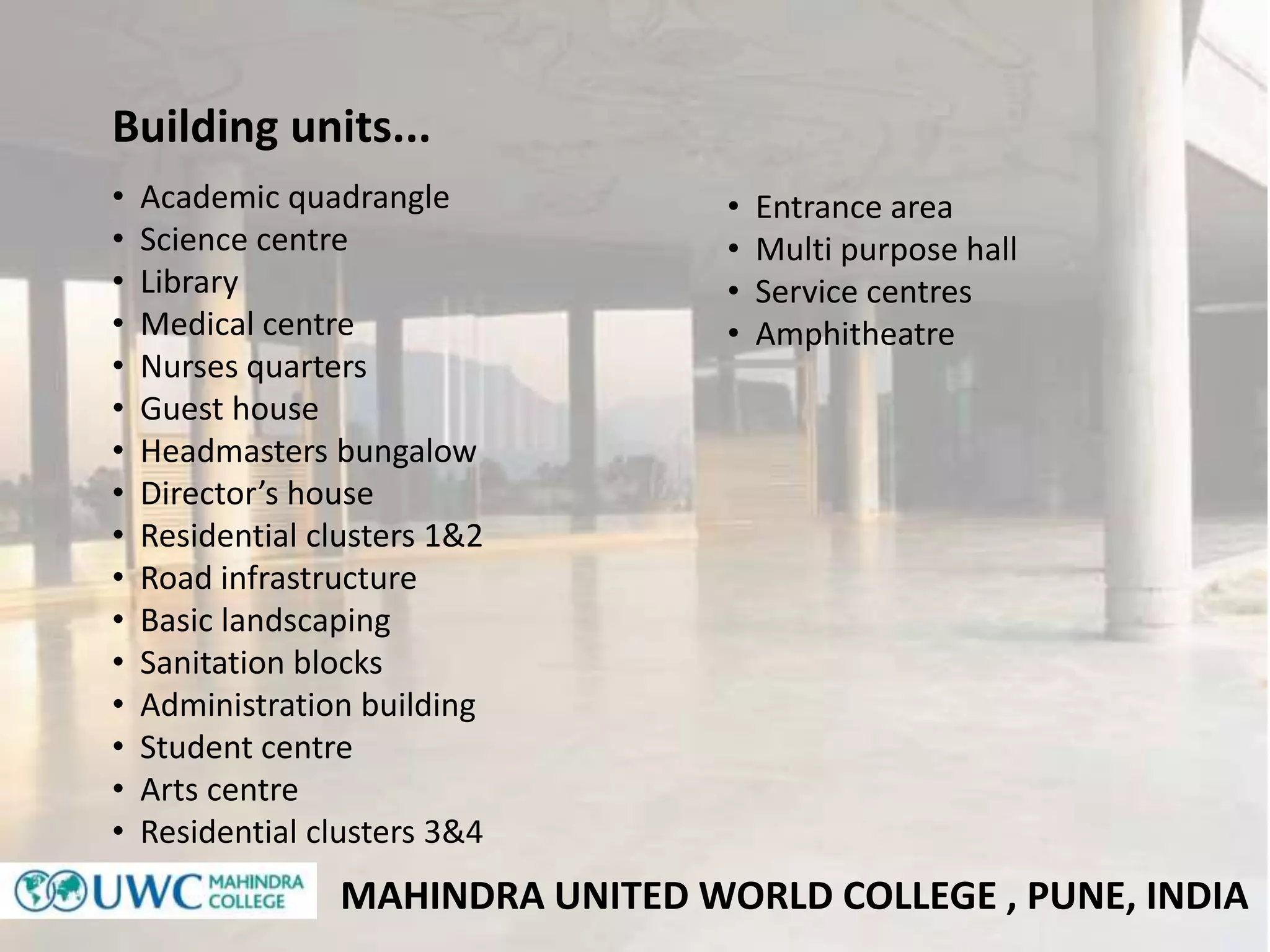 Uwc mahindra college | PPTX
